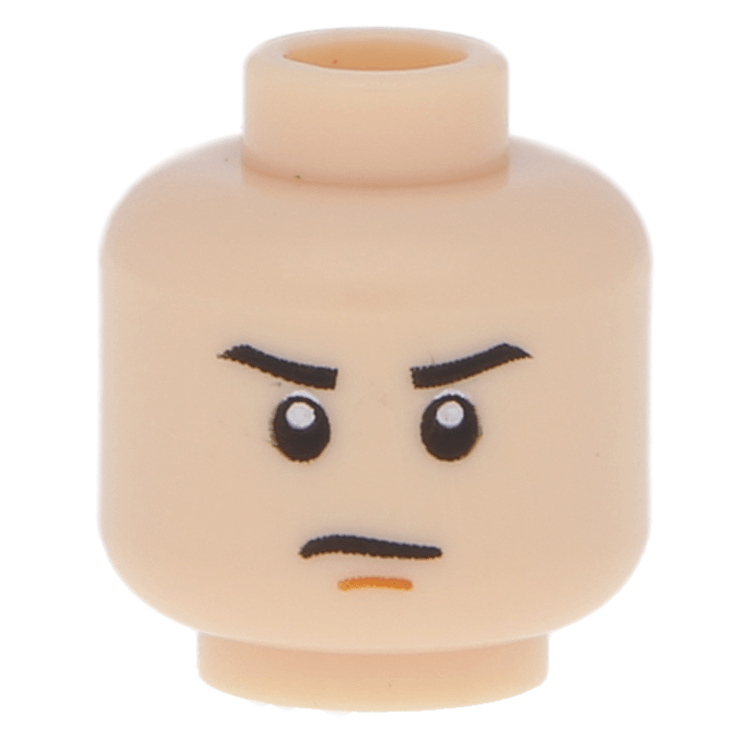 LEGO Einzelteil 3626bpb0402 Light Flesh Minifig Head Male Stern