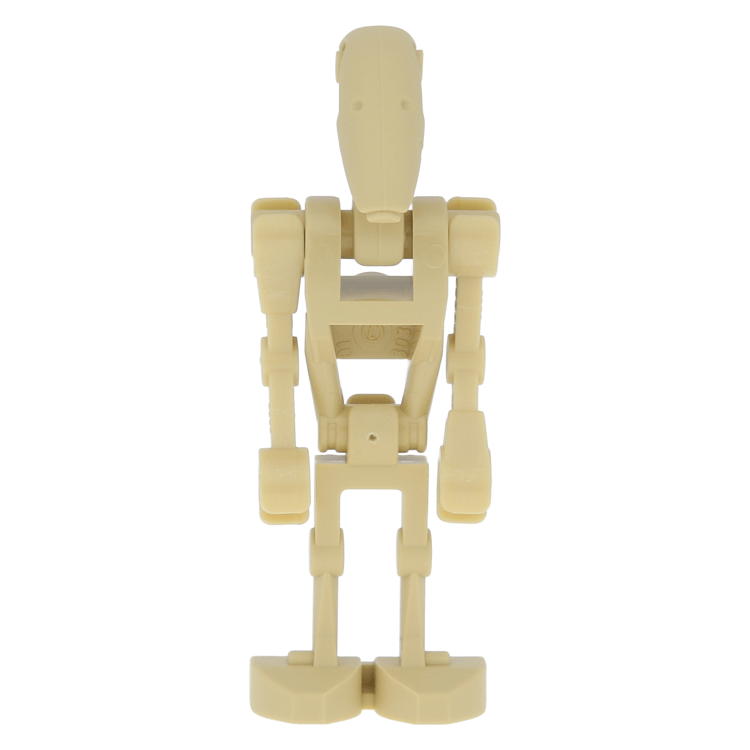 LEGO Minifigur sw0001b - Battle Droid Tan without Back Plate bei BrickScout