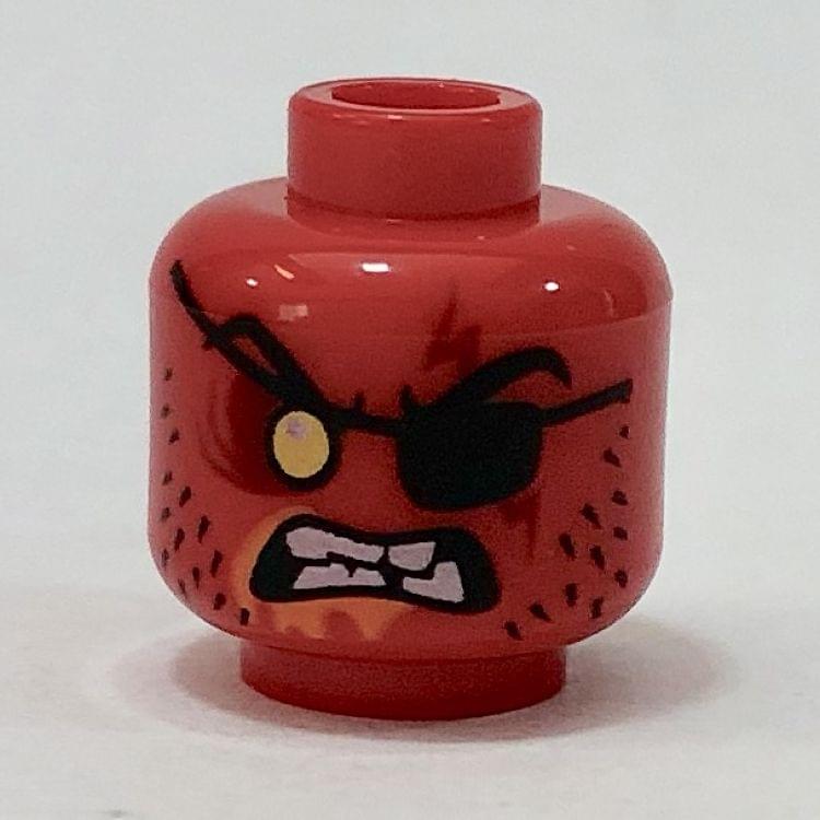 LEGO onderdele 3626cpb1510 - Red Minifig, Head Dual Sided Alien ...