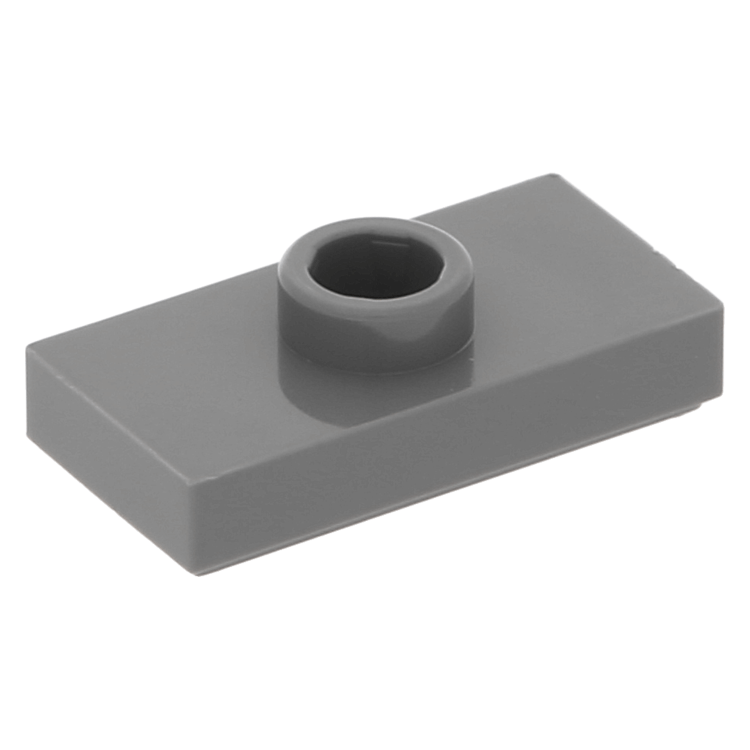 LEGO Einzelteil 15573 - Dark Bluish Gray Plate, Modified 1 x 2 with 1 ...