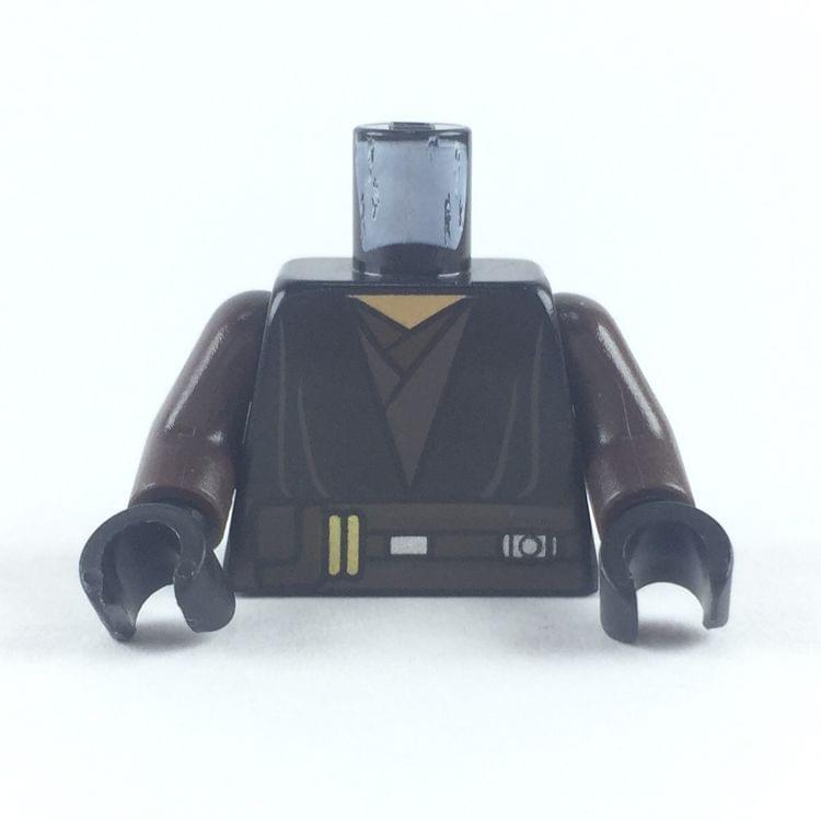 LEGO Einzelteil 973pb1604c01 - Black Torso SW Jedi Robe, Reddish Brown ...