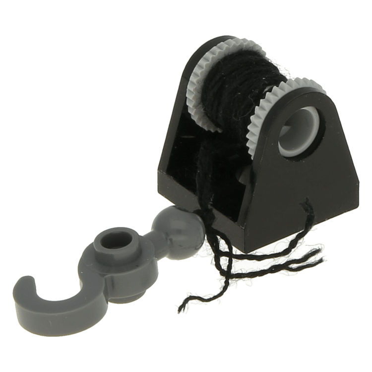 LEGO Einzelteil 2584c08 - Black String Reel 2 x 2 Complete with Light ...
