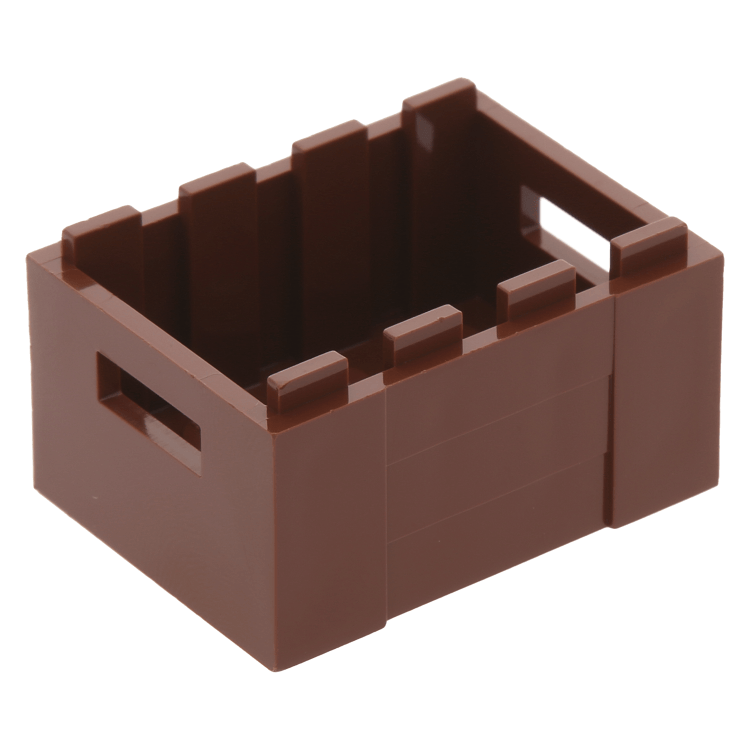 LEGO Einzelteil 30150 - Reddish Brown Container, Crate with Handholds ...