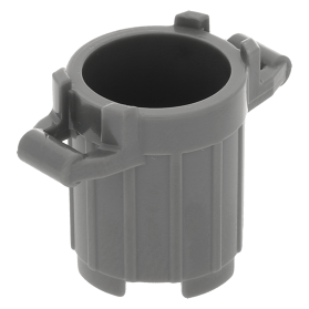 LEGO Einzelteil 92926 - Dark Bluish Gray Container, Trash Can with 4 ...
