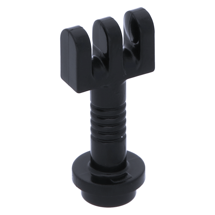 LEGO Einzelteil 2433 - Black Hinge Bar with 3 Fingers and End Stud ...
