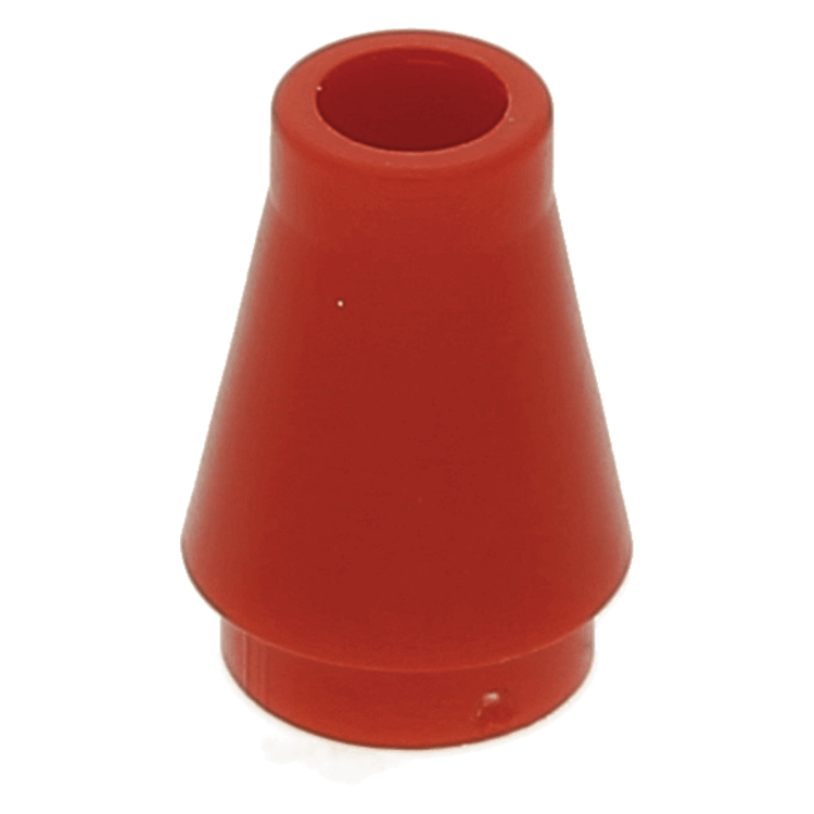 LEGO Einzelteil 4589 - Red Cone 1 x 1 without Top Groove bei BrickScout
