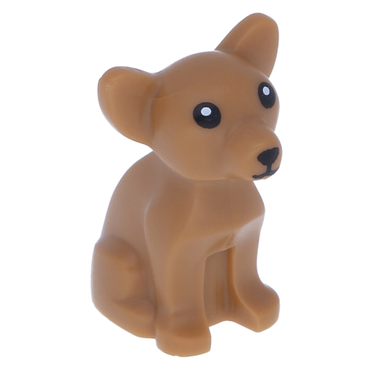 LEGO Einzelteil 12888pb01 - Medium Dark Flesh Dog Chihuahua with Black ...