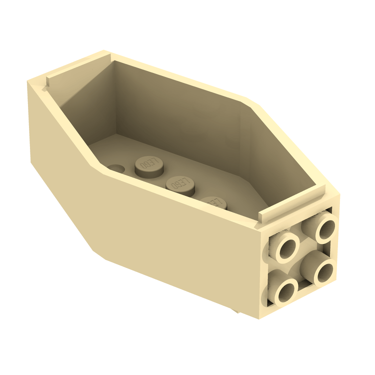 LEGO part 30163 - Tan Container, Coffin Base at BrickScout