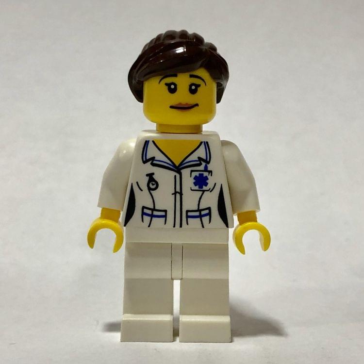 LEGO minifigure col011 - Nurse - Minifig only Entry at BrickScout