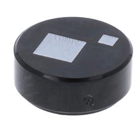 LEGO Einzelteil 98138pb072 - Black Tile, Round 1 x 1 with Large White ...