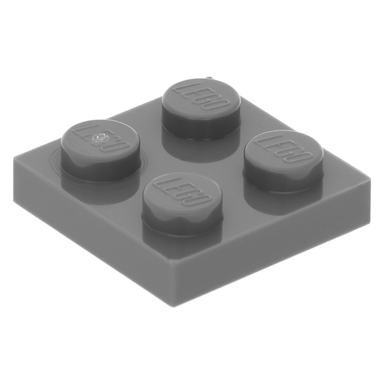 LEGO Einzelteil 3022 - Dark Bluish Gray Plate 2 x 2 bei BrickScout
