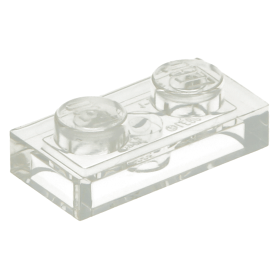 LEGO Einzelteil 3023 - Trans-Clear Plate 1 x 2 bei BrickScout