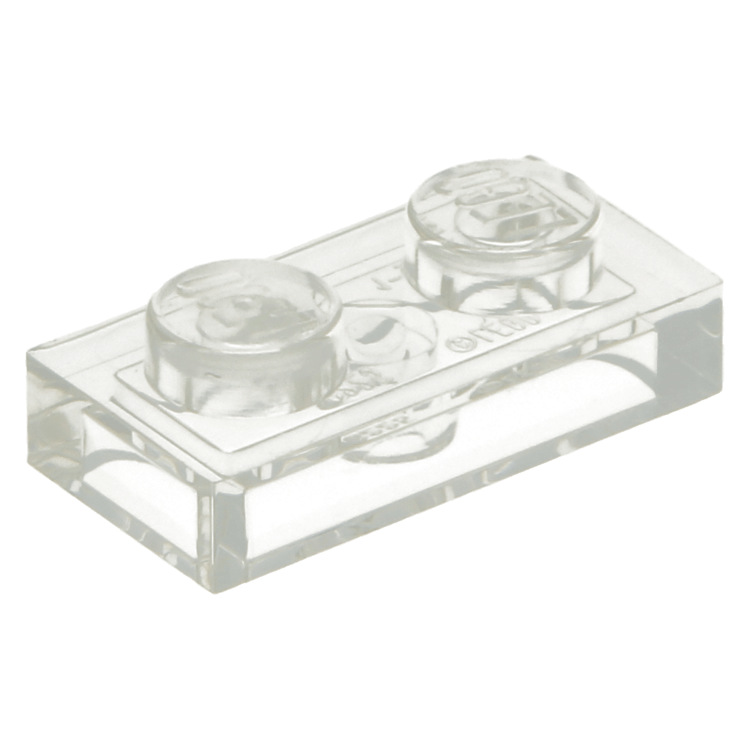 LEGO Einzelteil 3023 - Trans-Clear Plate 1 x 2 bei BrickScout