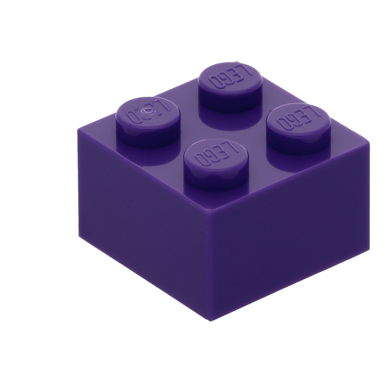 LEGO part 3003 - Dark Purple Brick 2 x 2 at BrickScout
