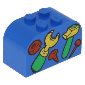 curved blue bricks