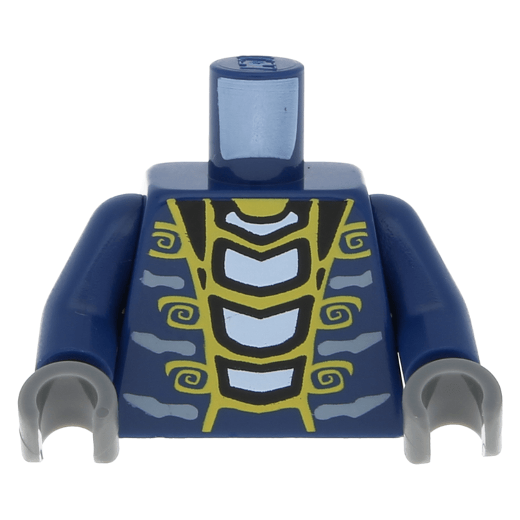 LEGO Einzelteil 973pb1034c01 - Dark Blue Torso Ninjago Snake with ...