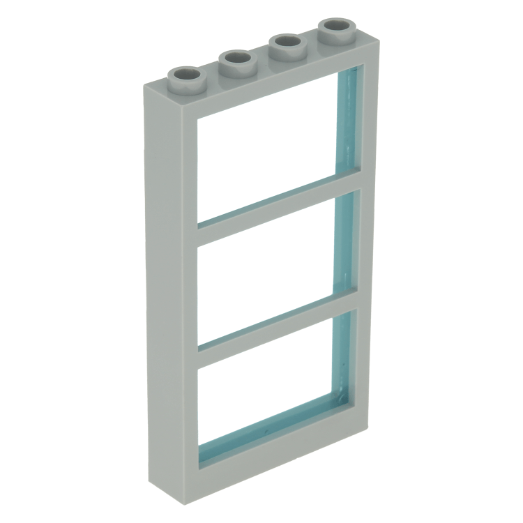 LEGO Einzelteil 6160c03 - Light Bluish Gray Window 1 x 4 x 6 Frame with ...