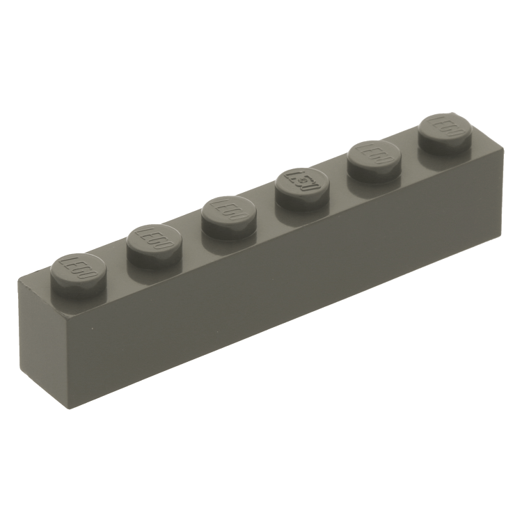 LEGO Einzelteil 3009 - Dark Gray Brick 1 x 6 bei BrickScout