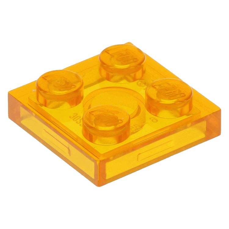 LEGO Einzelteil 3022 - Trans-Orange Plate 2 x 2 bei BrickScout