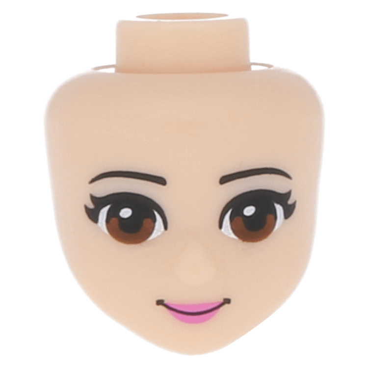 LEGO Einzelteil 14011 - Light Flesh Minifig, Head Modified Friends with ...