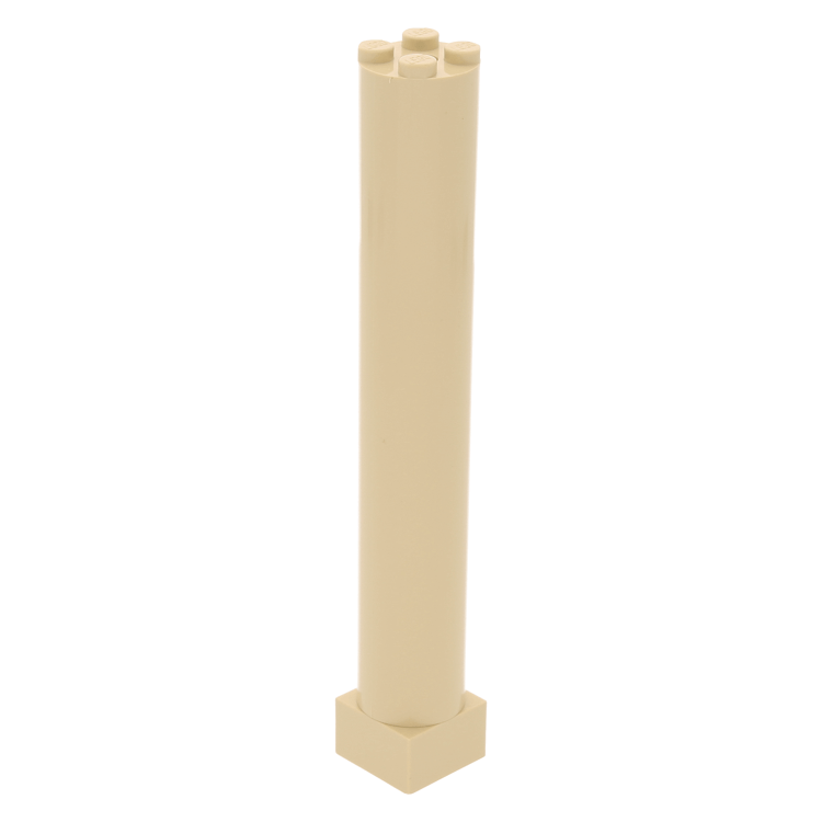 LEGO part 6168c01 - Tan Support 2 x 2 x 11 Solid Pillar at BrickScout