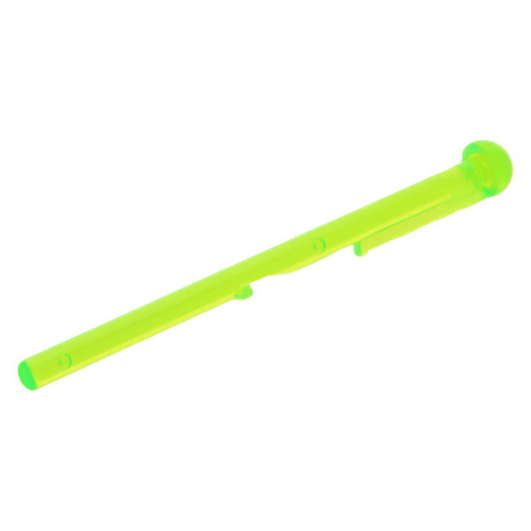 LEGO Einzelteil 15303 - Trans-Bright Green Bar 1 x 8 with Round End ...