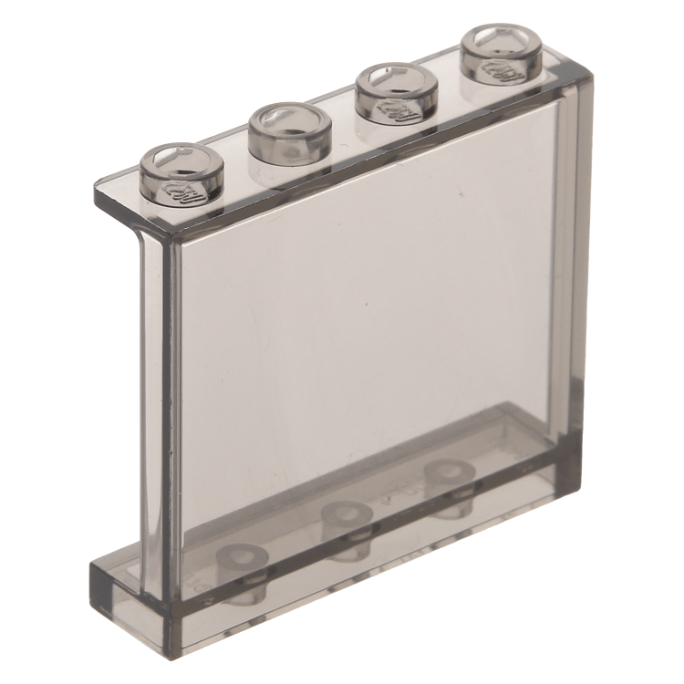 LEGO Einzelteil 60581 - Trans-Black Panel 1 x 4 x 3 with Side Supports ...