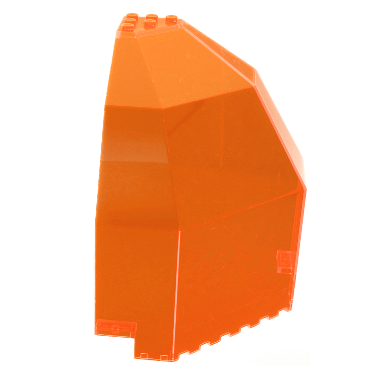 LEGO Einzelteil 2409 - Trans-Neon Orange Panel 10 x 10 x 12 Quarter ...