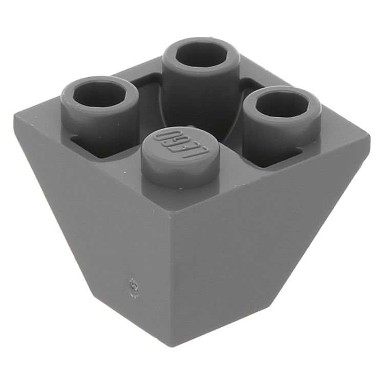 LEGO onderdele 3676 - Dark Bluish Gray Slope, Inverted 45 2 x 2 Double ...