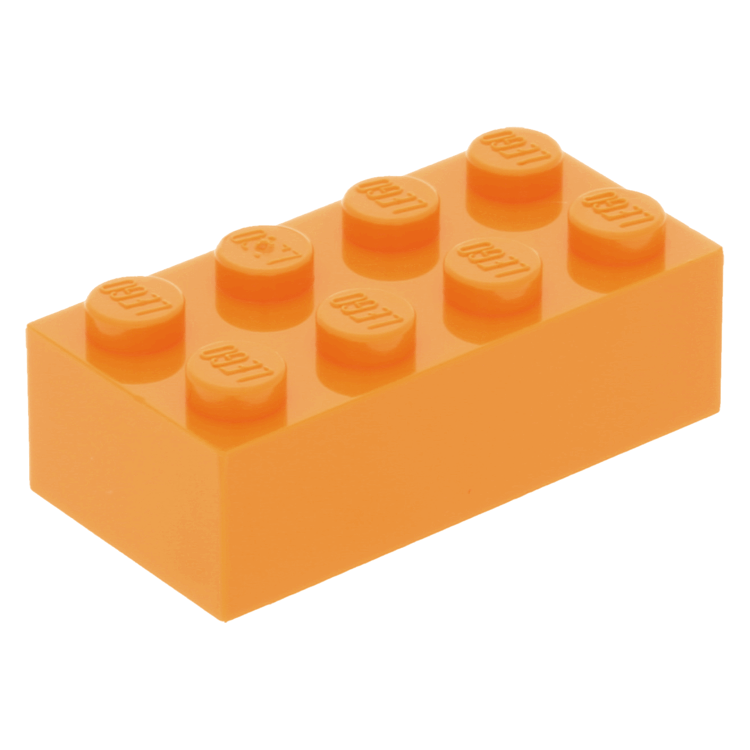 LEGO Einzelteil 3001 - Orange Brick 2 x 4 bei BrickScout