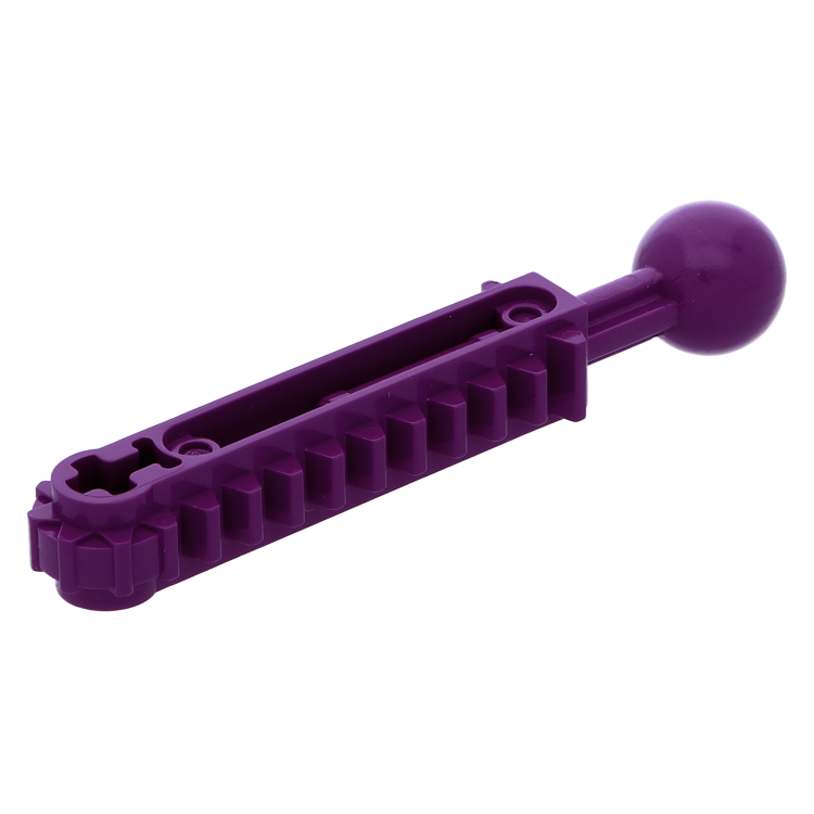 LEGO part bb78 - Purple Technic Ball Joint with Double Rack at BrickScout