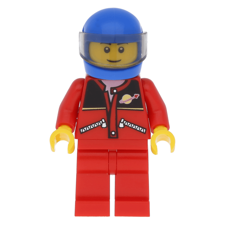 LEGO minifigure twn163 - Red Jacket with Zipper Pockets and Classic ...