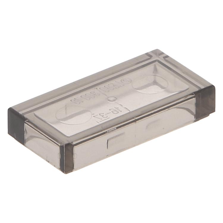 LEGO Einzelteil 3069b - Trans-Black Tile 1 x 2 with Groove bei BrickScout