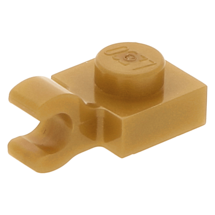 LEGO Einzelteil 61252 - Pearl Gold Plate, Modified 1 x 1 with Clip ...