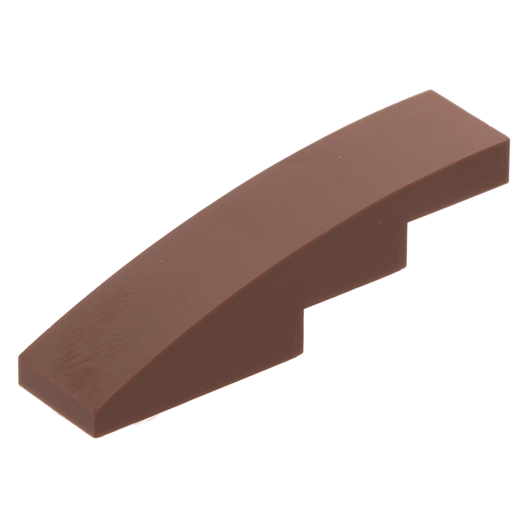 LEGO Einzelteil 61678 - Reddish Brown Slope, Curved 4 x 1 No Studs bei ...