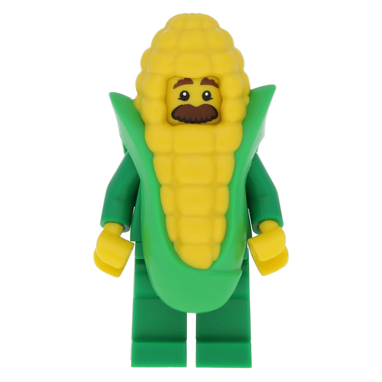 LEGO minifigure col289 - Corn Cob Guy - Minifig only Entry at BrickScout