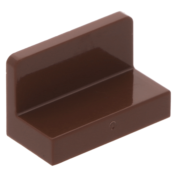 LEGO part 4865b - Reddish Brown Panel 1 x 2 x 1 with Rounded Corners at ...