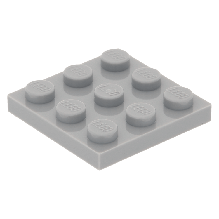 LEGO Einzelteil 11212 - Light Bluish Gray Plate 3 x 3 bei BrickScout