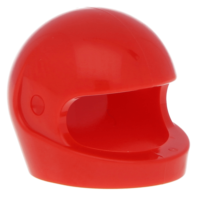 LEGO Einzelteil 2446 - Red Minifig, Headgear Helmet Standard bei BrickScout