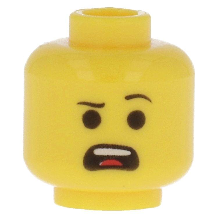 LEGO Einzelteil 3626cpb2360 - Yellow Minifigure, Head Dual Sided Large ...
