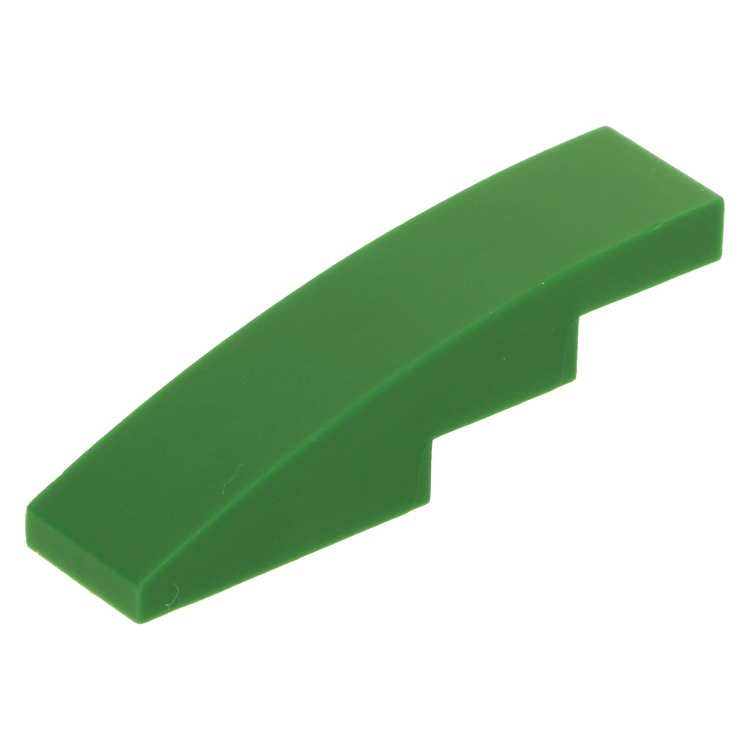 LEGO Einzelteil 61678 - Green Slope, Curved 4 x 1 No Studs bei BrickScout