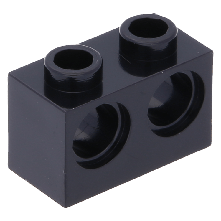 LEGO Einzelteil 32000 - Black Technic, Brick 1 x 2 with Holes bei ...