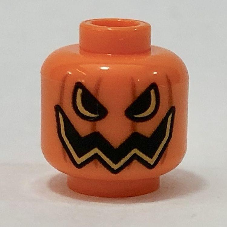 LEGO Einzelteil 3626cpb1522 - Orange Minifig, Head Pumpkin Jack O ...