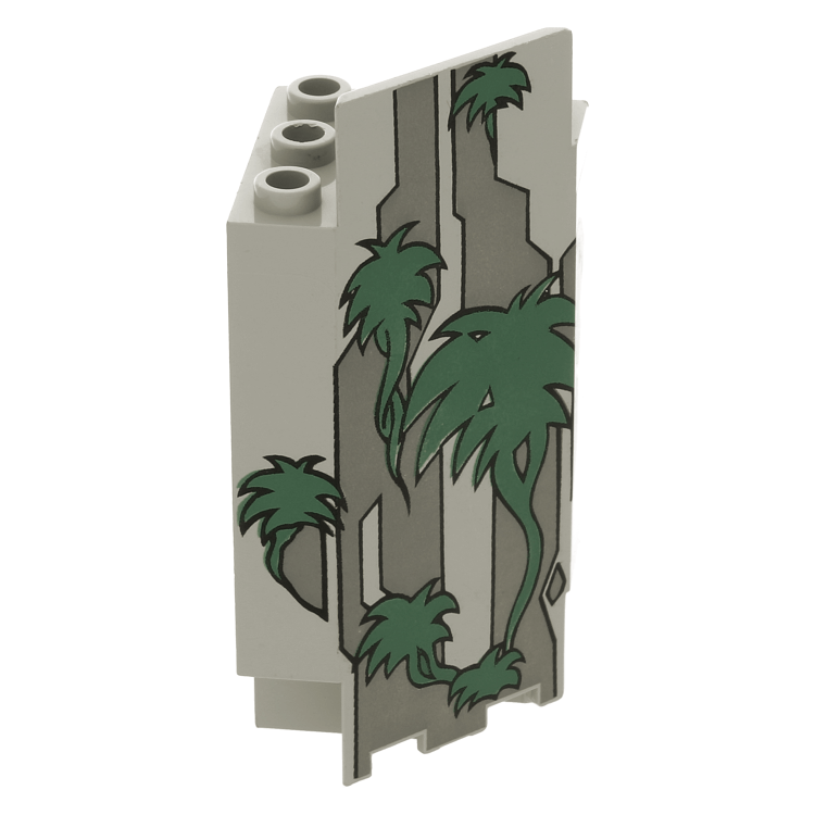 LEGO onderdele 2345pb01 - Light Gray Panel 3 x 3 x 6 Corner Wall with ...