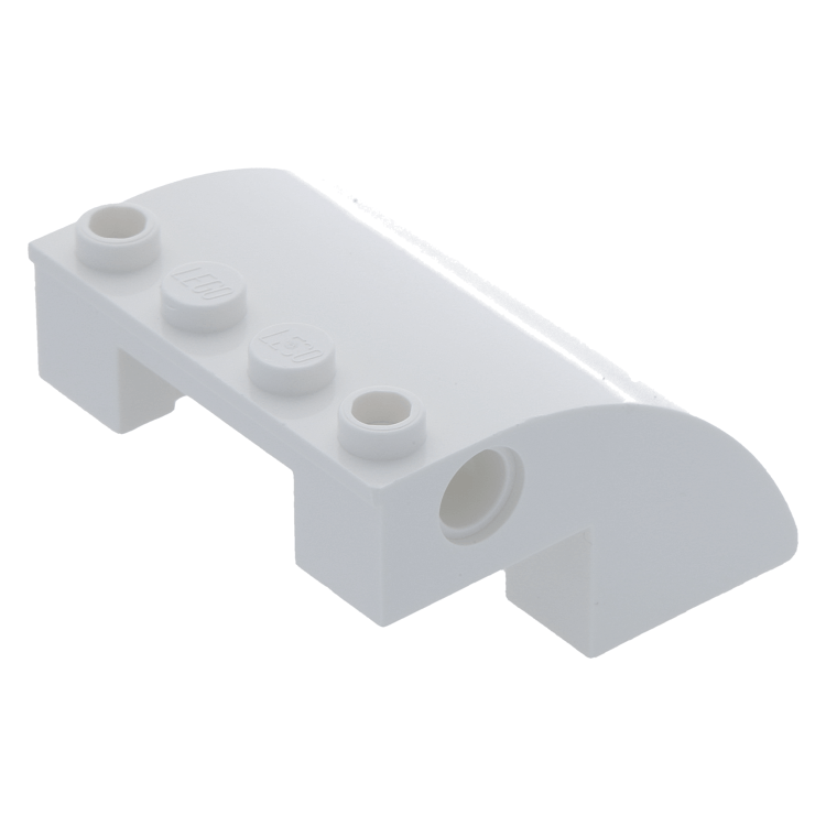 LEGO Einzelteil 61487 - White Slope, Curved 4 x 4 x 2 with Holes bei ...