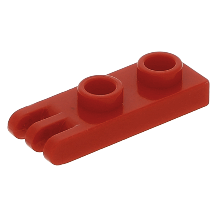 LEGO Einzelteil 4275 - Red Hinge Plate 1 x 2 with 3 Fingers bei BrickScout