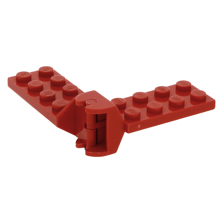 LEGO Einzelteil 3640c01 - Red Hinge Plate 2 x 4 with Articulated Joint ...