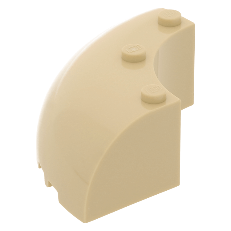 LEGO Einzelteil 87559 - Tan Brick, Round Corner 6 x 6 x 2 bei BrickScout