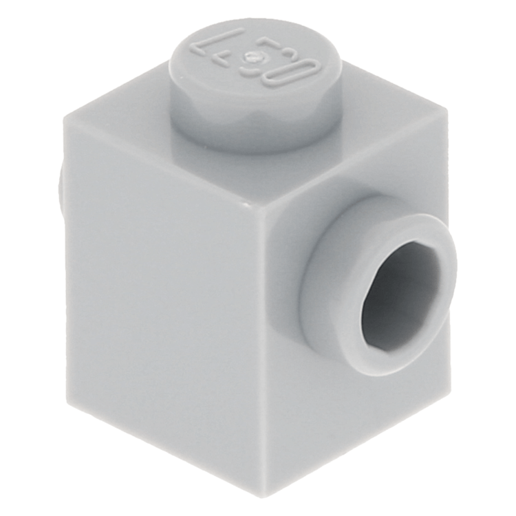 LEGO Einzelteil 47905 - Light Bluish Gray Brick, Modified 1 x 1 with ...