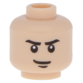 LEGO part 3626cpb0035 - Light Flesh Minifig, Head Male Stern Eyebrows ...